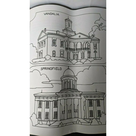 Bicentennial Illinois | Toys | Vintage Giant Story Coloring Book ...